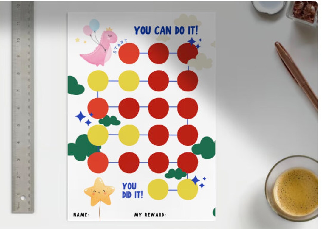 Reward Chart for Young Children - Etsy