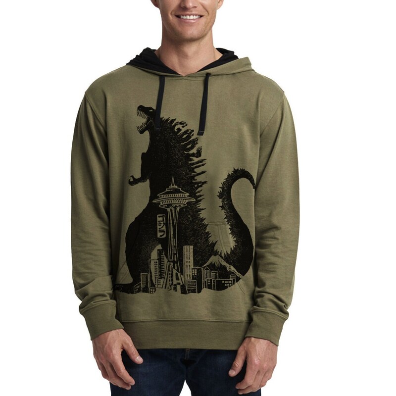 Godzilla Christmas Sweater - Etsy