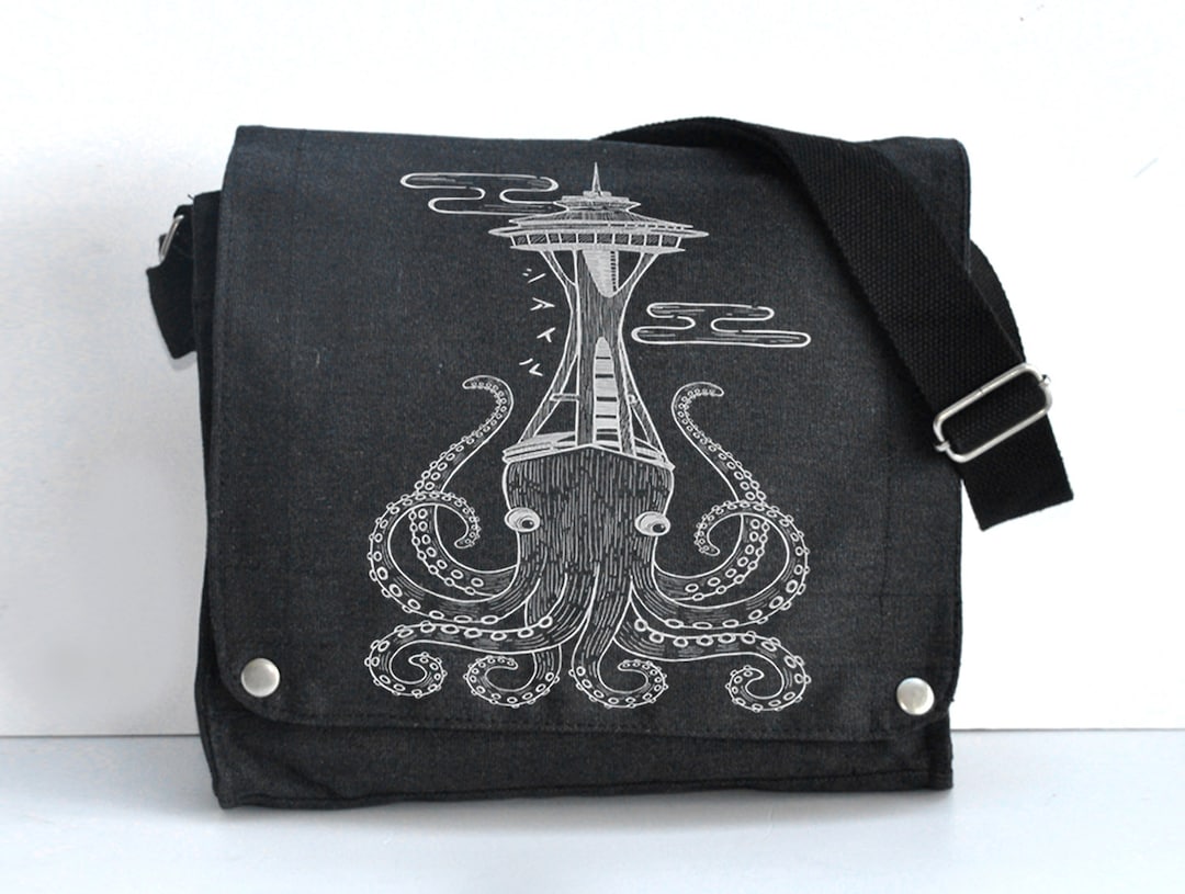 Seattle Giant Octopus Messenger Bag - Etsy