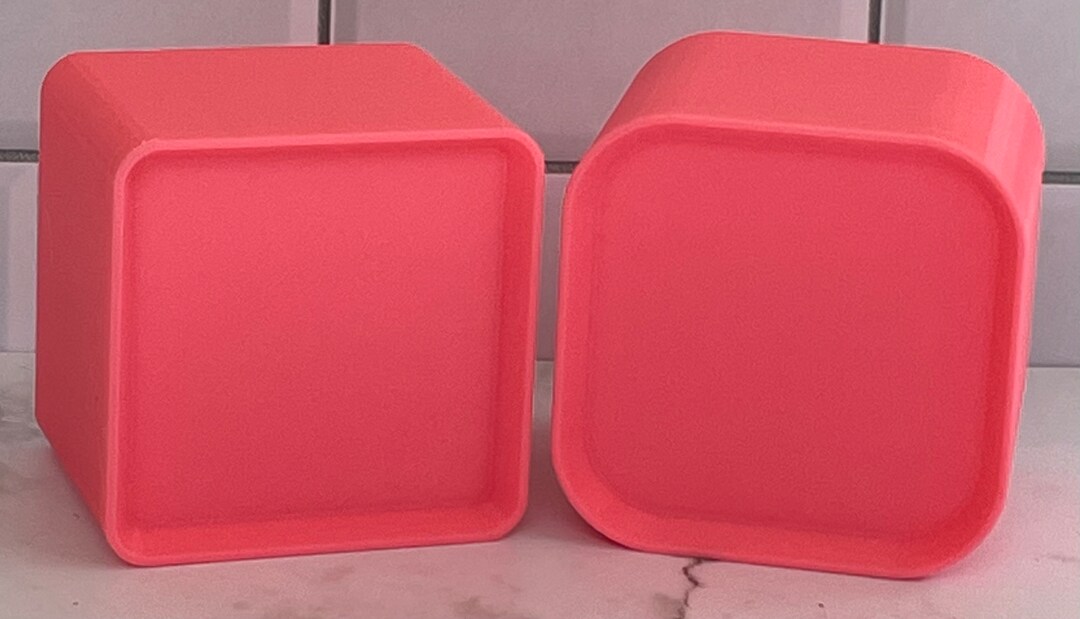 Rounded Corner Cube Bath Bomb Mold - 2.5" and 2.25" - Etsy