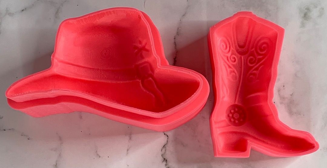 Womens Cowboy Boot Hybrid Bath Bomb Mold Womens Cowboy Hat Bath Bomb ...