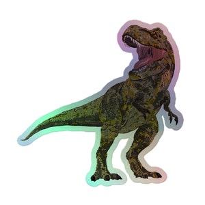 T-rex Holographic Sticker - Etsy