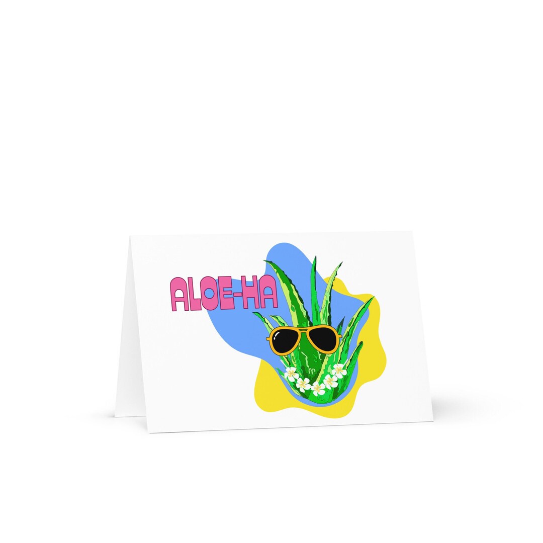 Aloe-ha Greeting Card - Etsy
