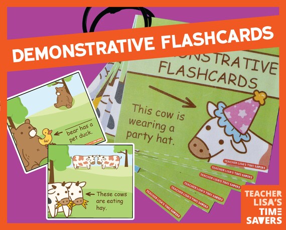 VIPKID Demonstrative Flashcards This These Those That | Etsy