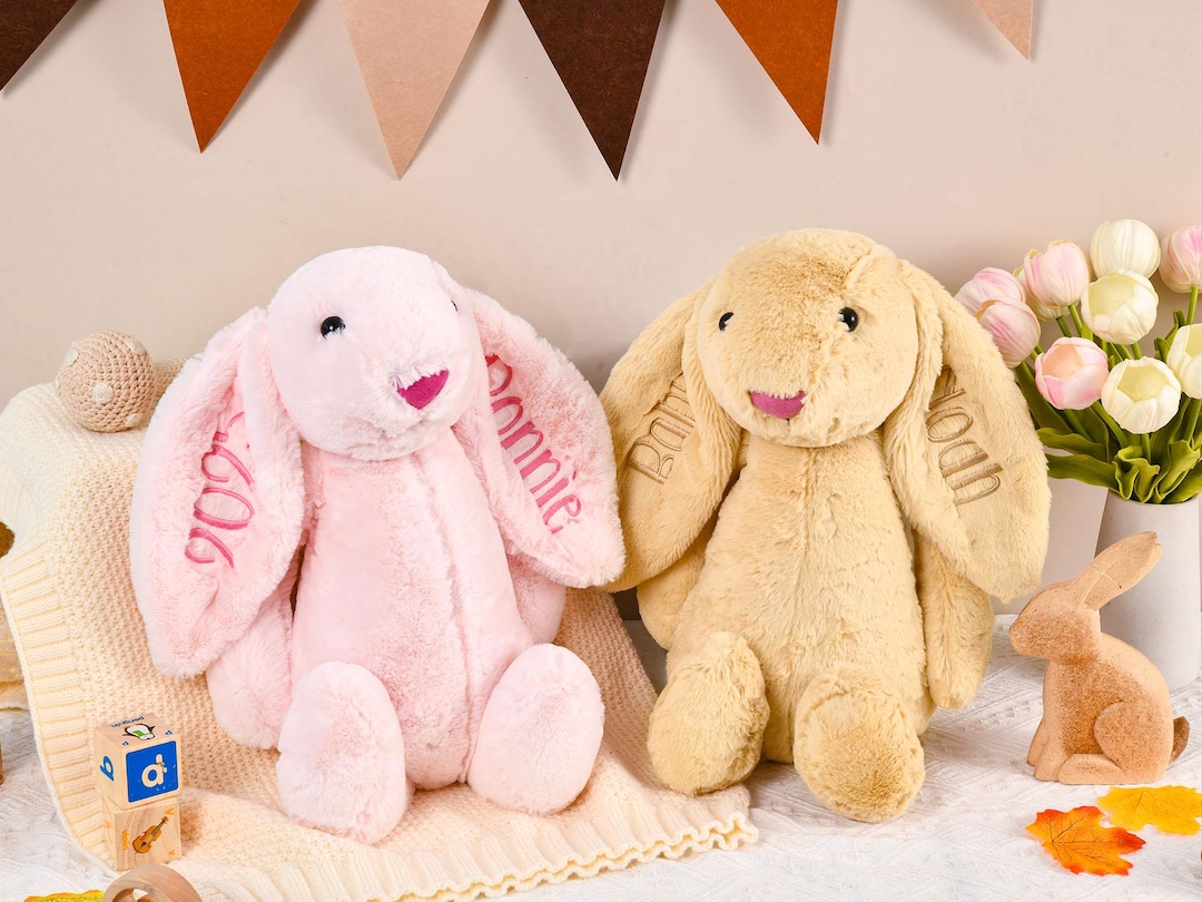 Personalized Bunny Rabbit Toy,custom Monogrammed Bunny Rabbit,baby ...