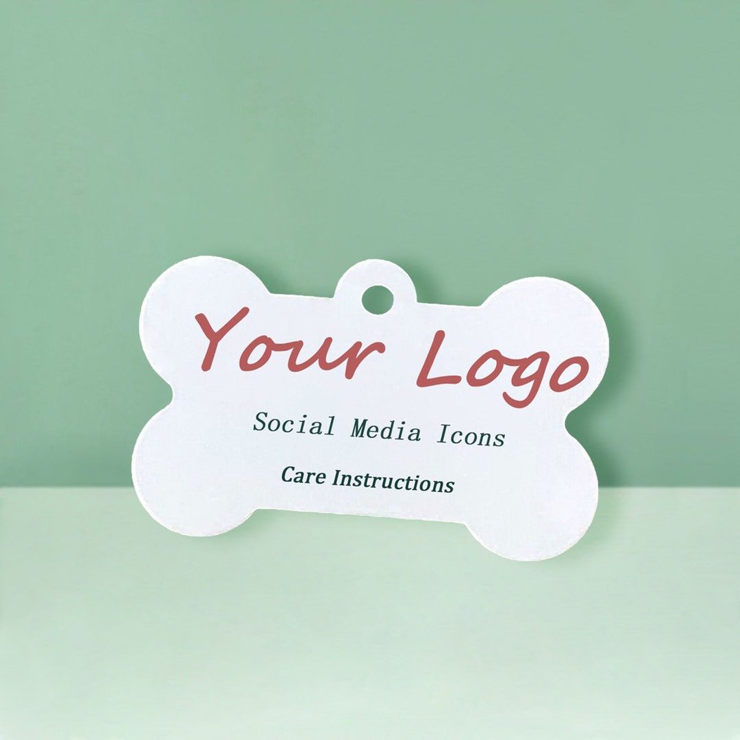 Personalized Dog Bone Tags, Unique Shape Tags With Natural Jute Twine ...