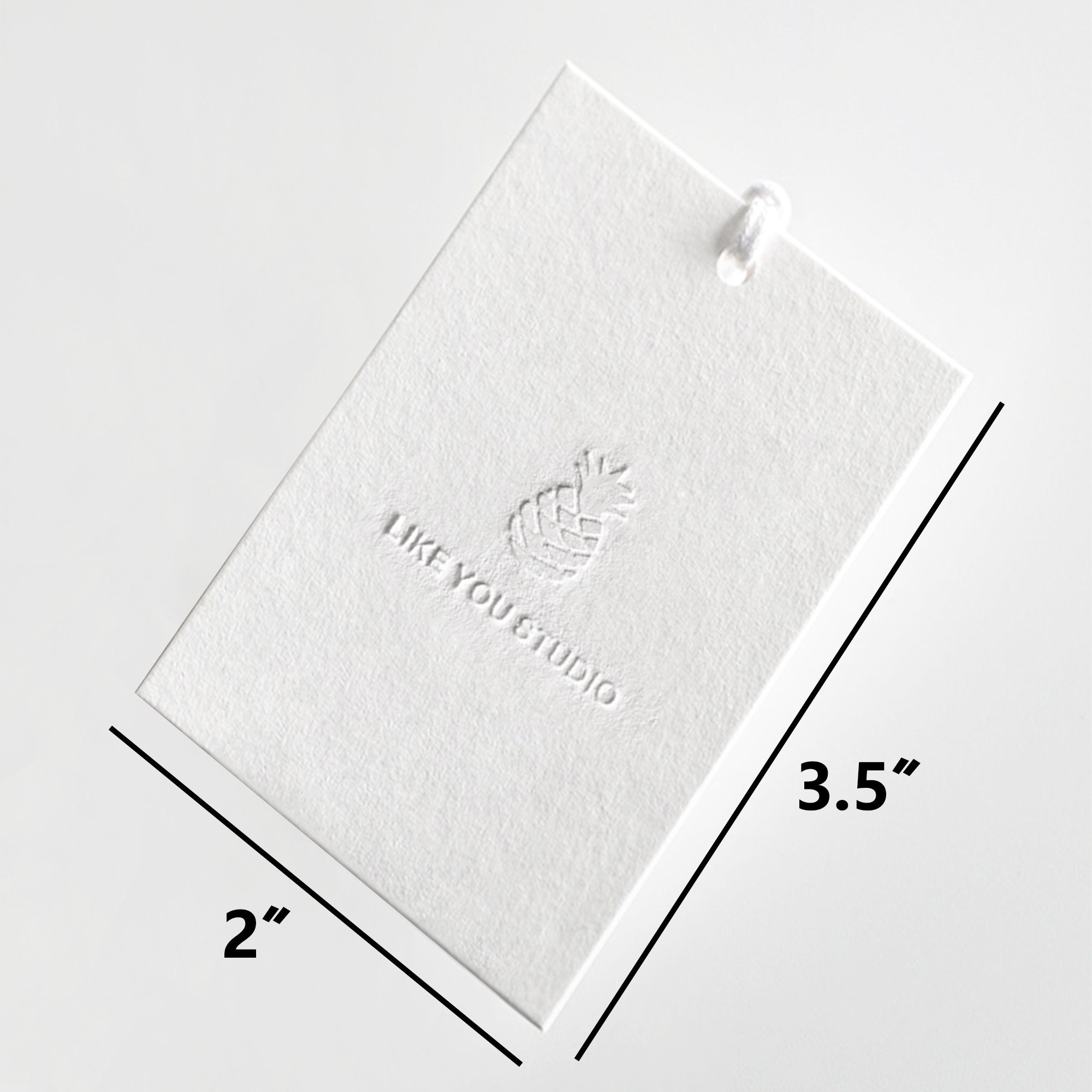 Custom Letterpress Rectanglar Tags, Personalized Gift Tags, Thank You ...