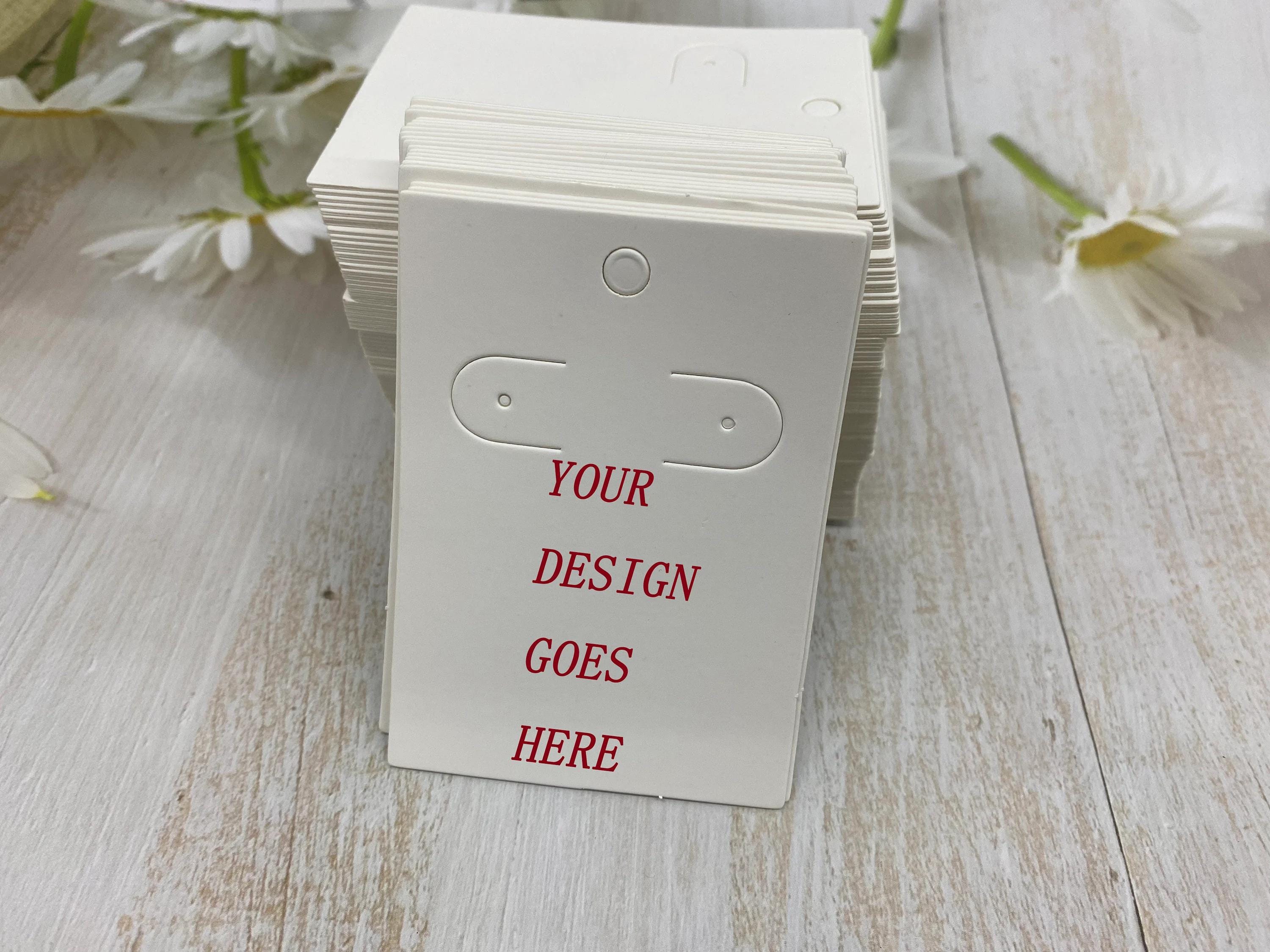 Custom Earring Cards, Personalized Jewelry Packaging Card, Custom Logo ...