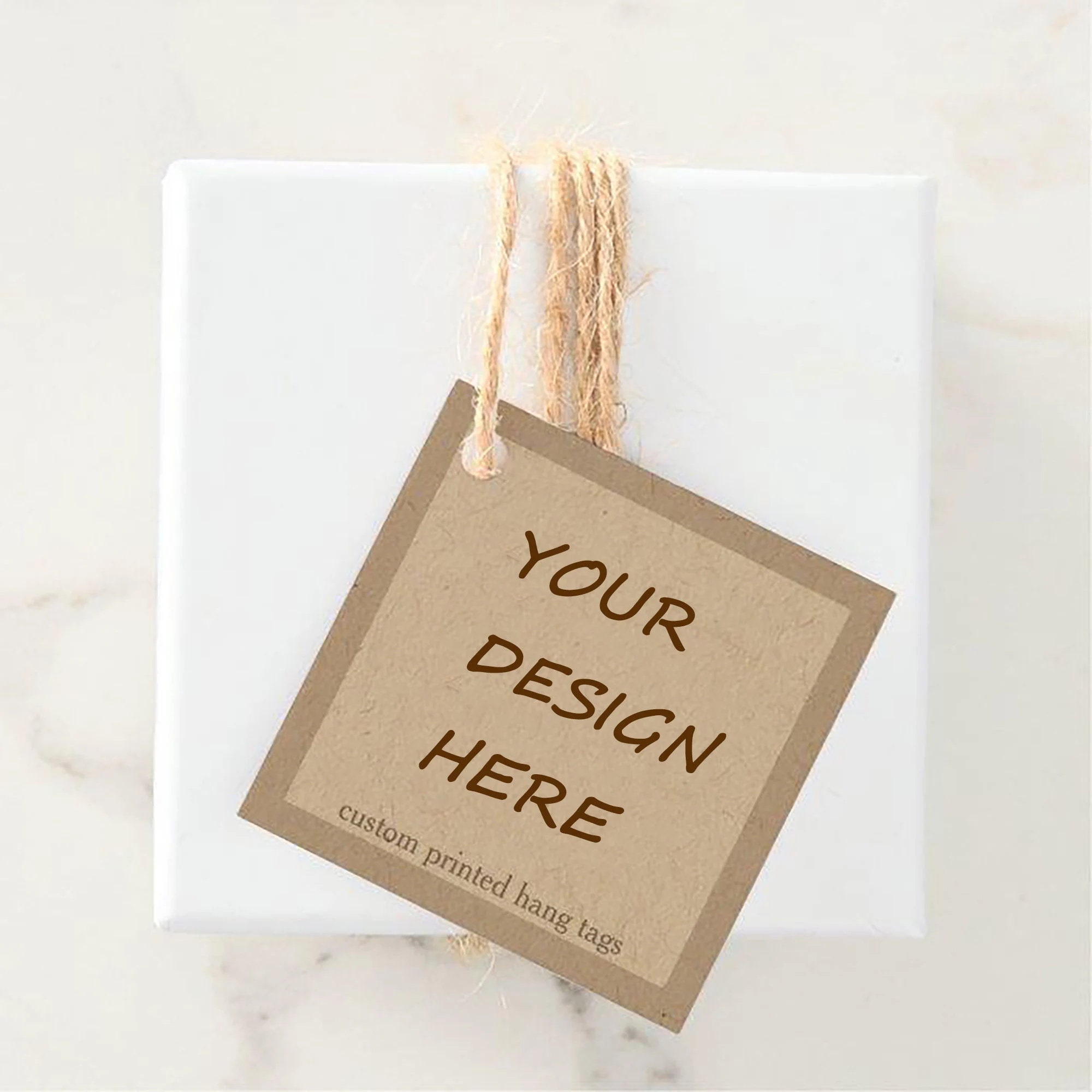 Custom Square Tags, Custom Hang Tags for Product Packaging/ Gift ...
