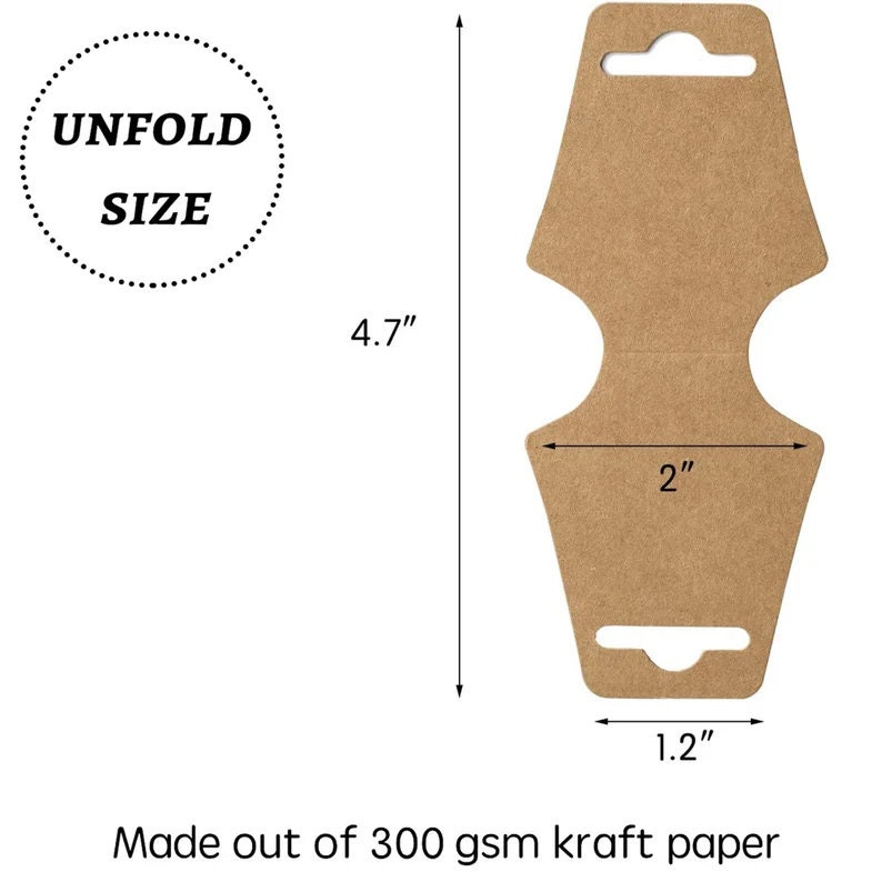 Custom Fold Over Necklace Tags, Fold-over Necklace Jewelry Display ...