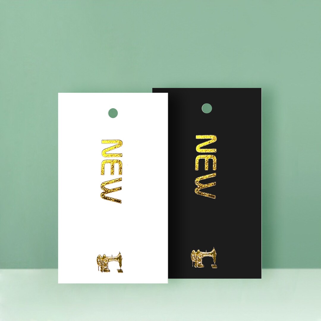 Custom Heavy Duty Gold Foil Tags, 2''x3.5'' Tags With Strings, Custom ...