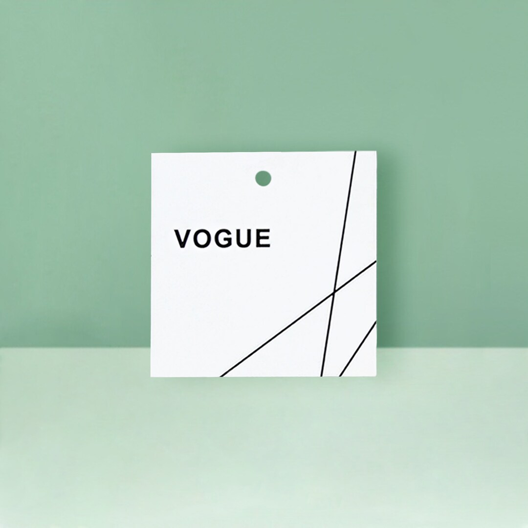 Custom Square Tags in 2'', Personalized Tags Printed on 2 Sides in Full ...