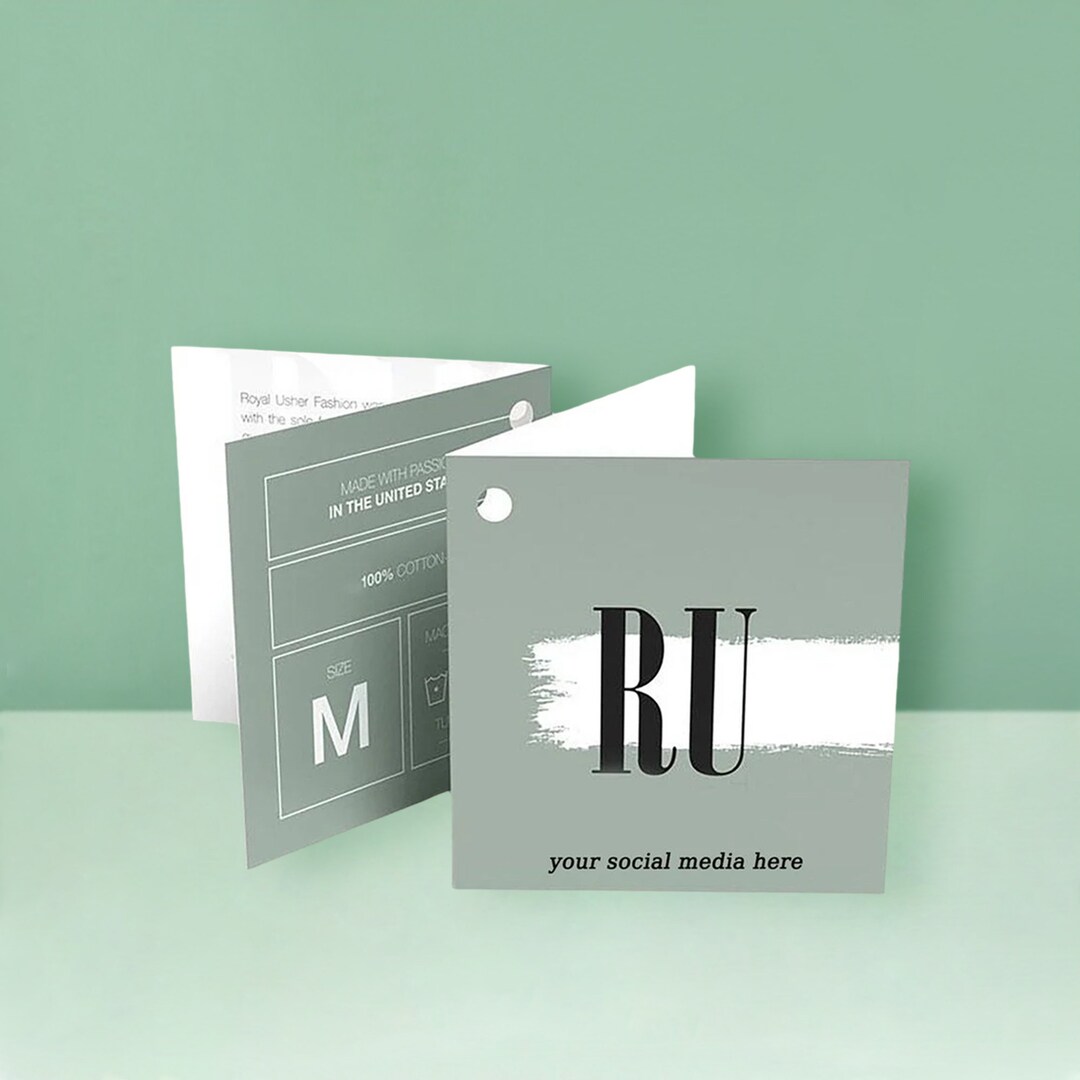 Custom Fold Over Hang Tags, Personalized Folding Swing Tags, Custom ...