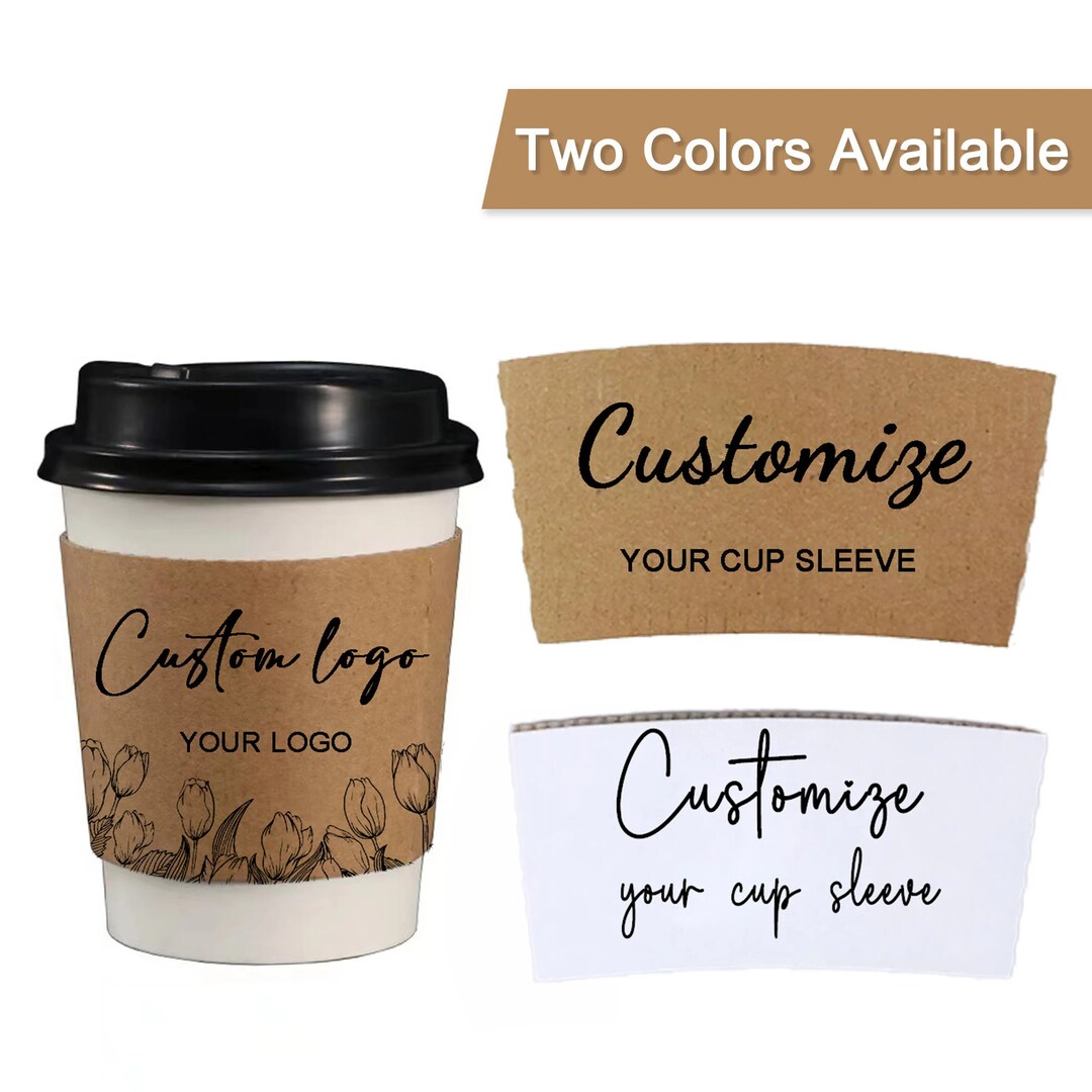 Custom Coffee Cup Sleeves, Personalized Kraft Coffee Sleeves, Baby ...