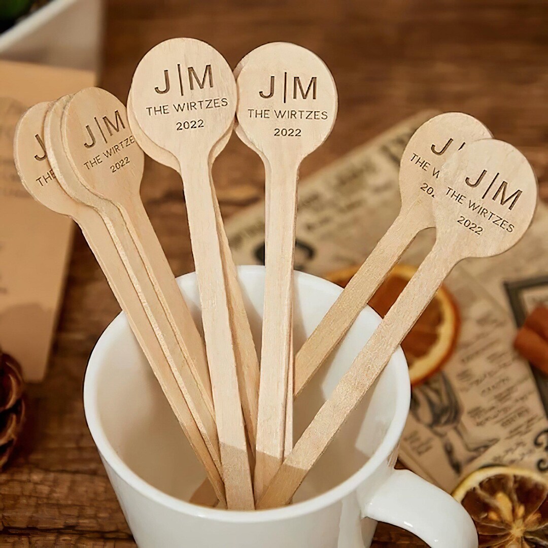 Customized Wooden Coffee Stir Stick , for Coffee , Ice Cream ...