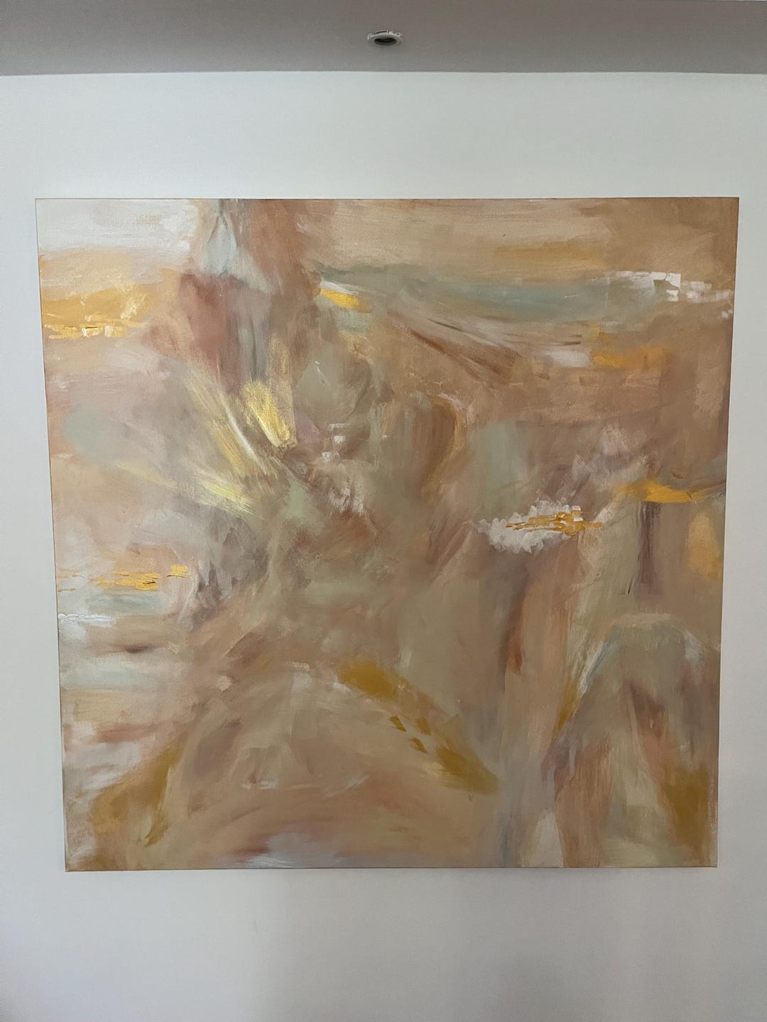 Golden Ember Drift - Original Large Abstract Painting - Etsy