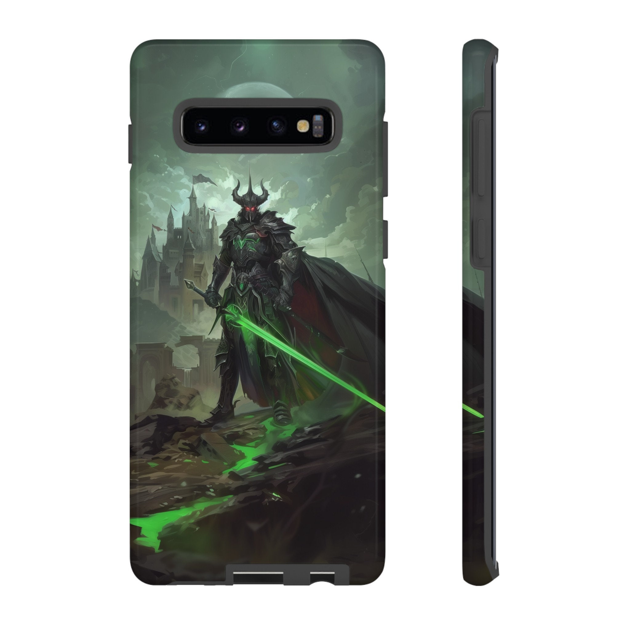 Fantasy Black Knight Magic Green Sword, Samsung Galaxy Phones, Colorful ...