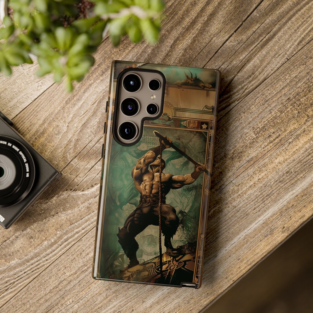 Steampunk Style Strength Tarot Card, Samsung Galaxy Phone Case, Major ...