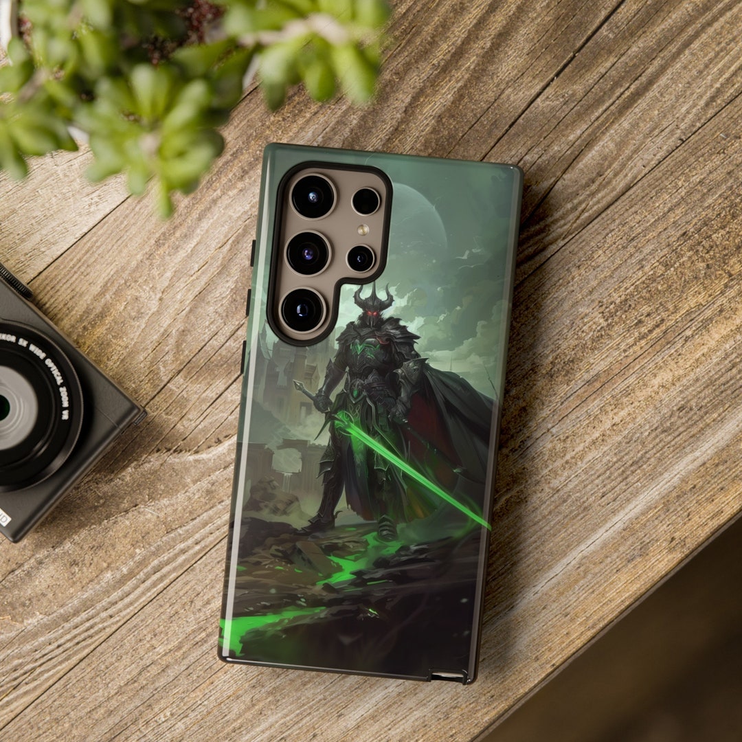 Fantasy Black Knight Magic Green Sword, Samsung Galaxy Phones, Colorful ...