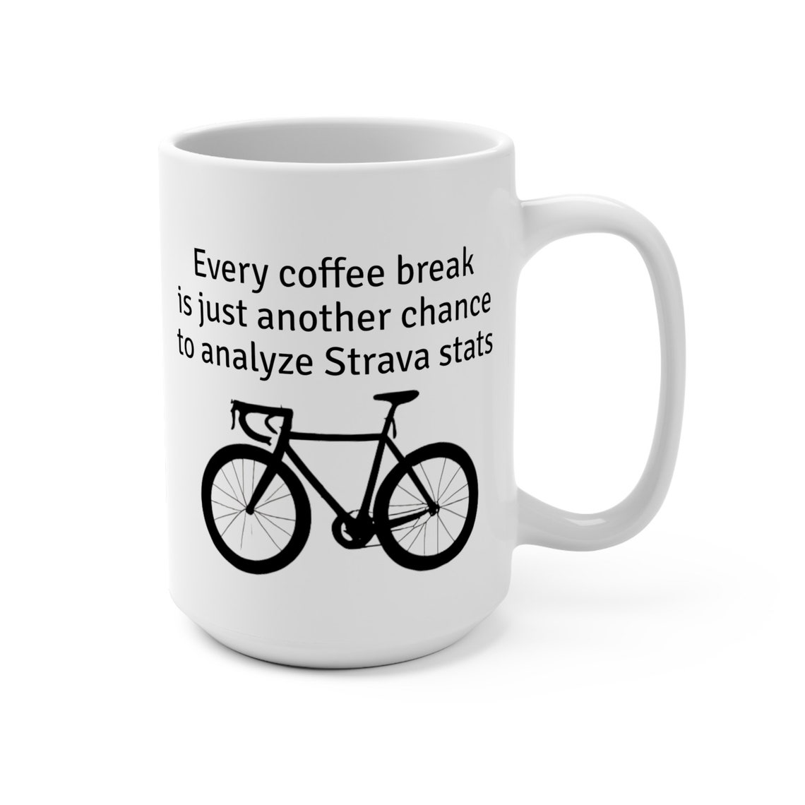 Strava Stats Analyzer - 15oz Mug for Cyclists & Coffee Lovers - Etsy