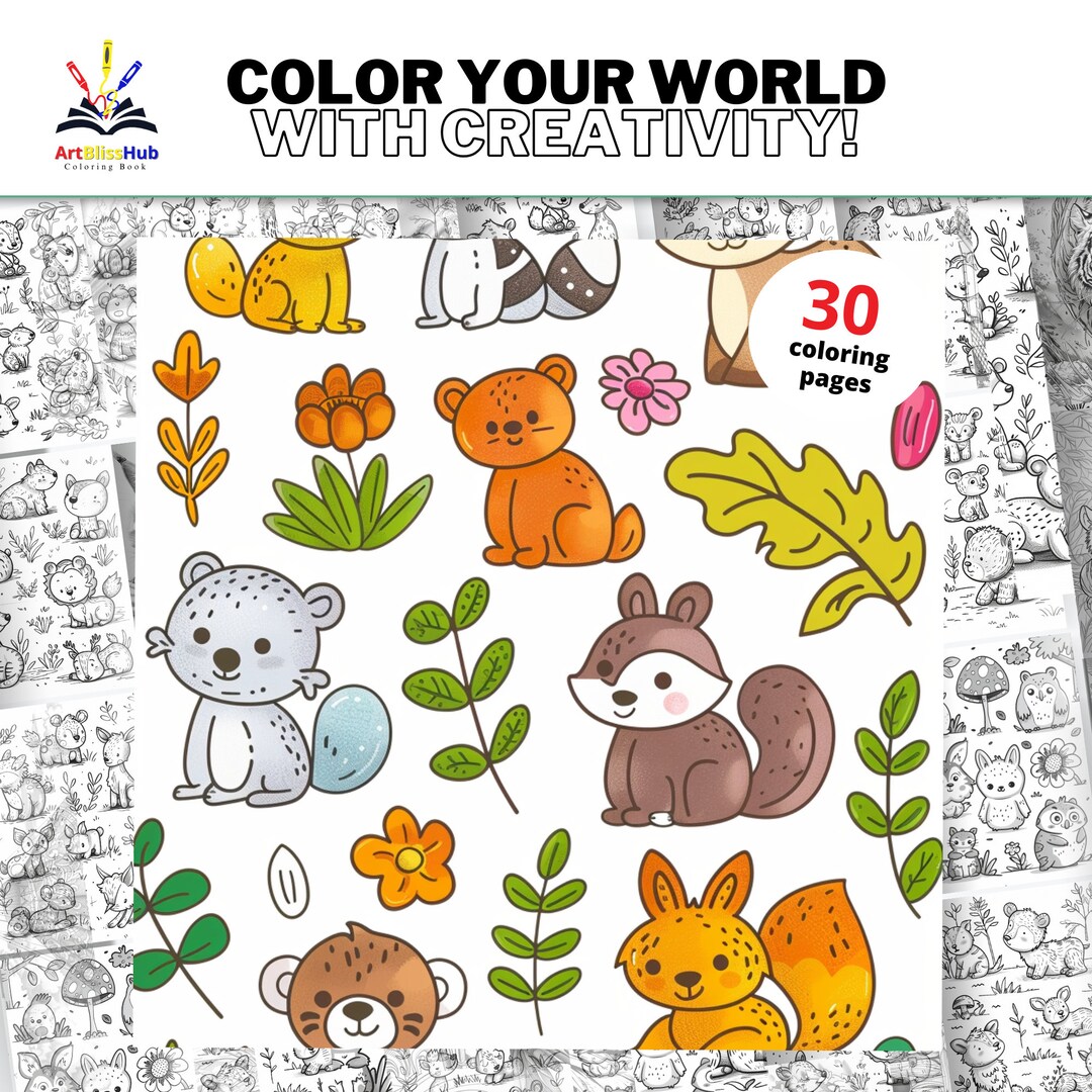 Fun Animals Coloring Pages for Kids Printable Colouring Sheets Boost ...