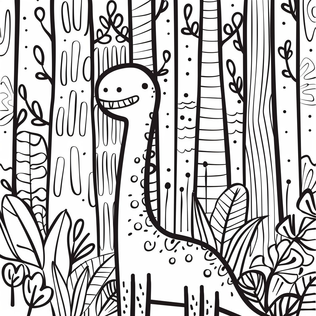 30 Cute Dinosaur Coloring Sheets for Kids Dino Drawing & Painting Pages ...