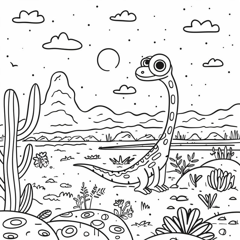 30 Cute Dinosaur Coloring Sheets for Kids Dino Drawing & Painting Pages ...