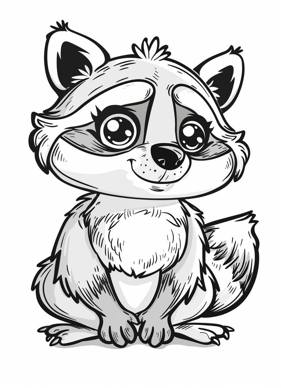 Preschool Animal Coloring Pages Kids' Coloring Book for Creativity ...