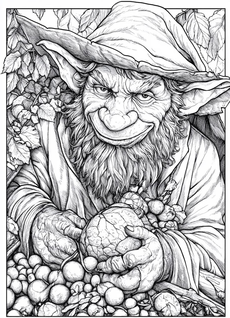 Halloween Goblin Coloring Book 30 Scary Monster Pages Fun for Adults ...