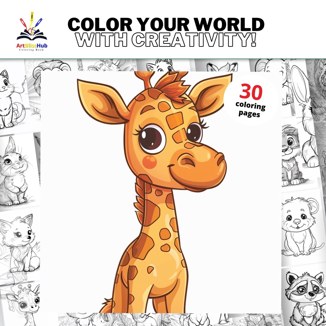 Preschool Animal Coloring Pages - Kids' Coloring Book for Creativity ...