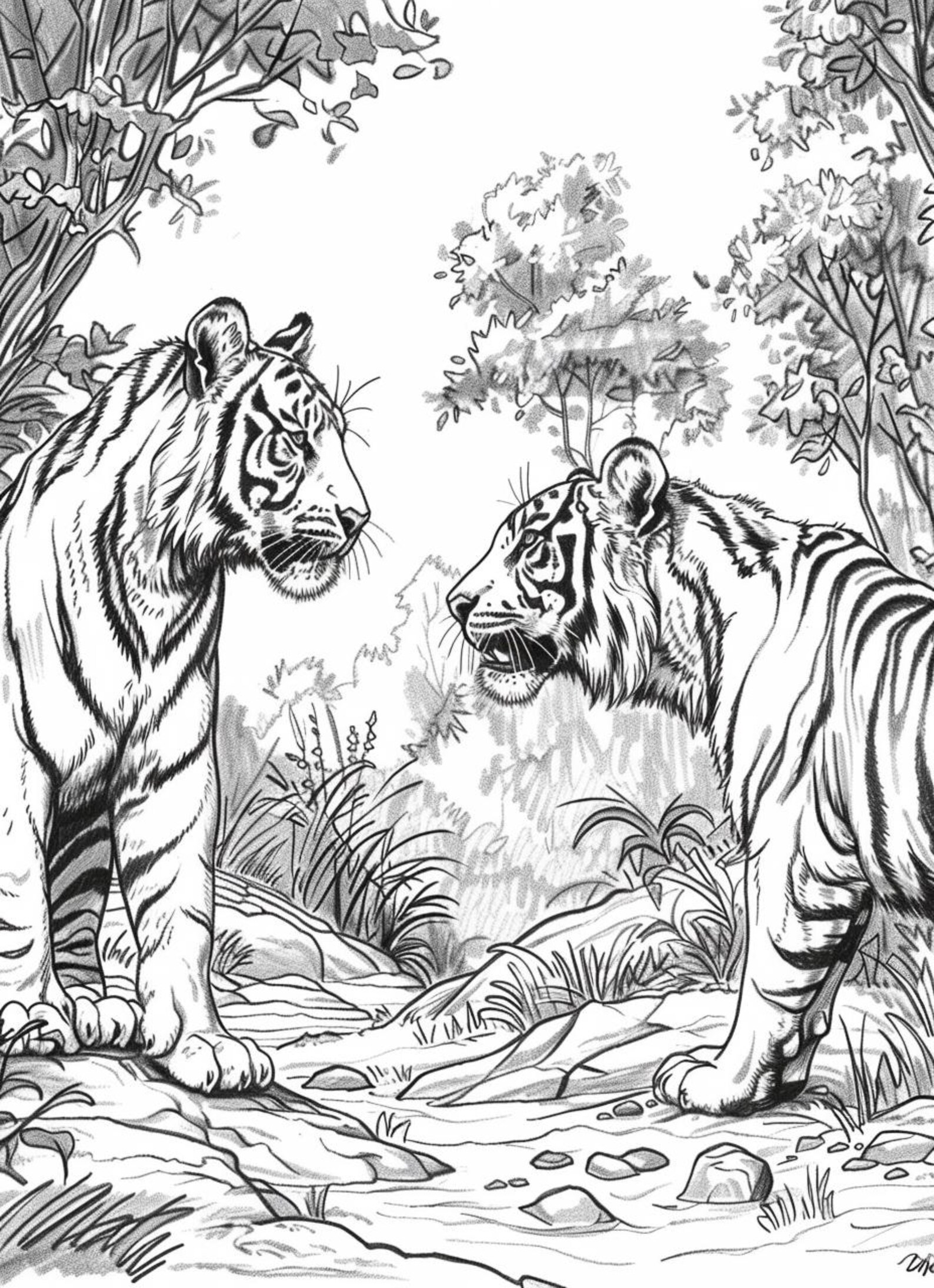 30 Wild Animals Coloring Pages Cute Printable Sheets for Adults & Kids ...