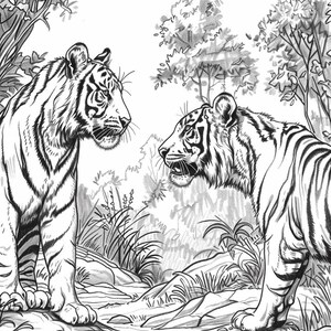 30 Wild Animals Coloring Pages Cute Printable Sheets for Adults & Kids ...