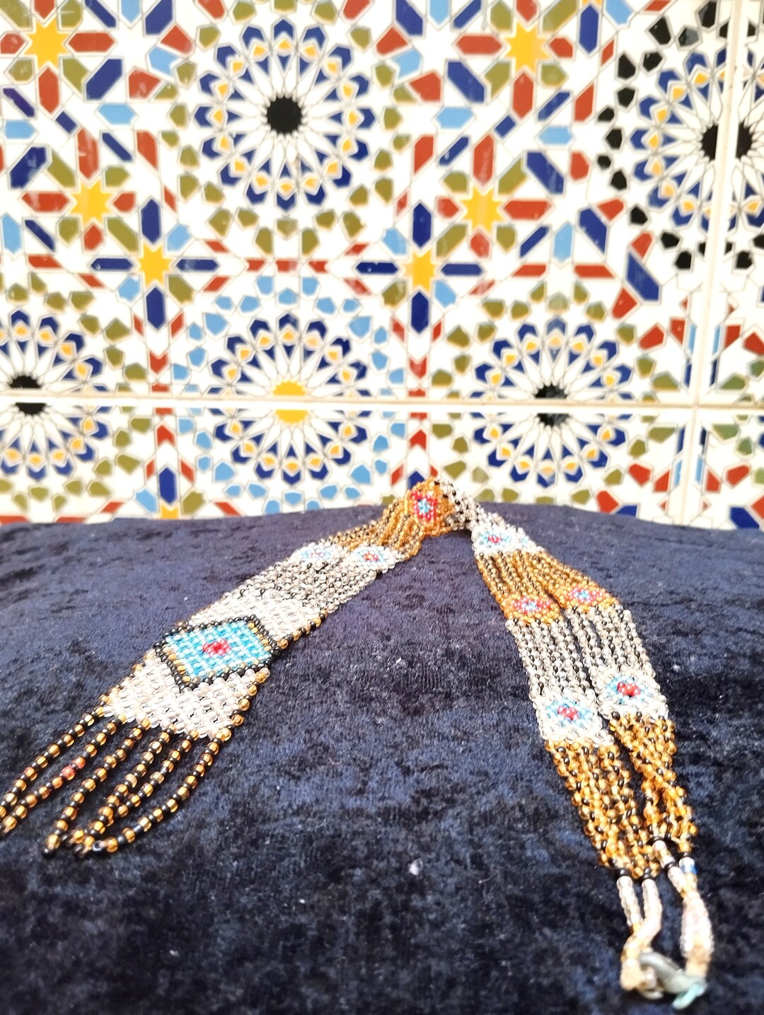 Vintage Moroccan Necklace: Rare 1960s Handcrafted Treasure - Etsy