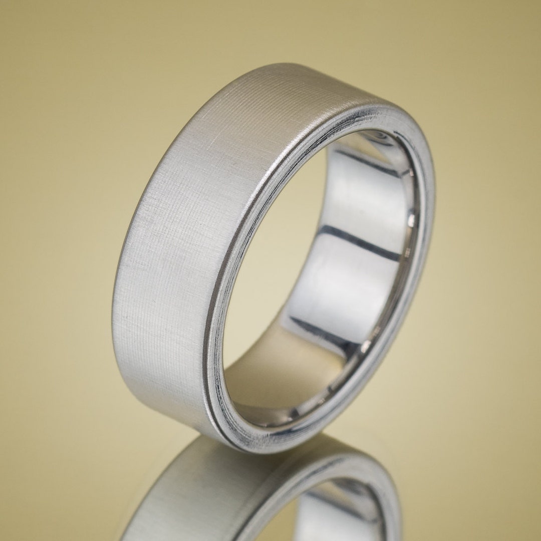 Brushed Inconel Wedding Band - Etsy