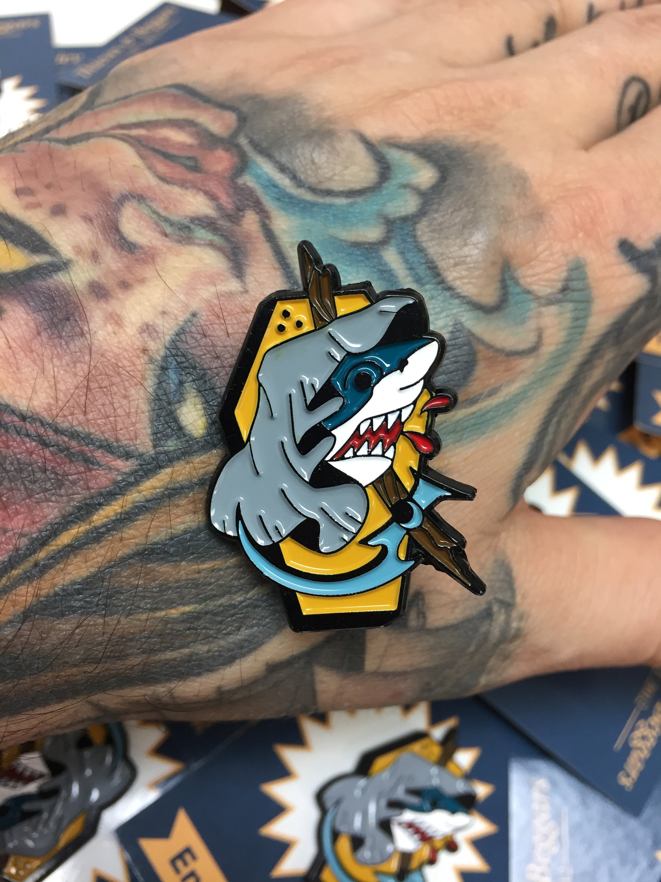Reaper Shark 1.5 Enamel Pin - Etsy
