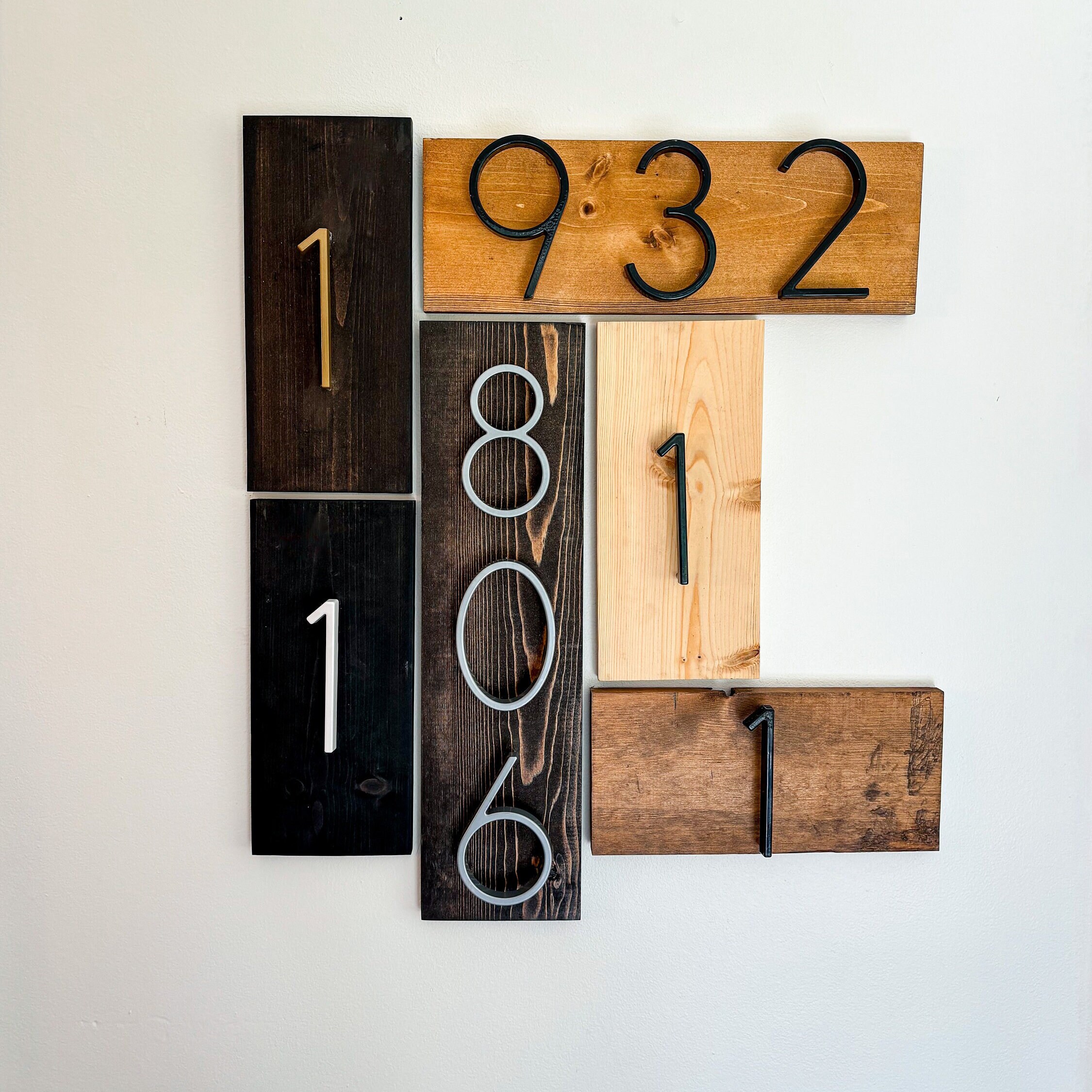 Floating Number Address Sign - Etsy