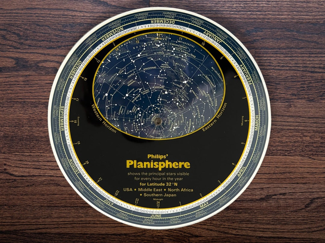 1982 Philips' Planisphere Astronomy Tool, Constellation Identifier ...
