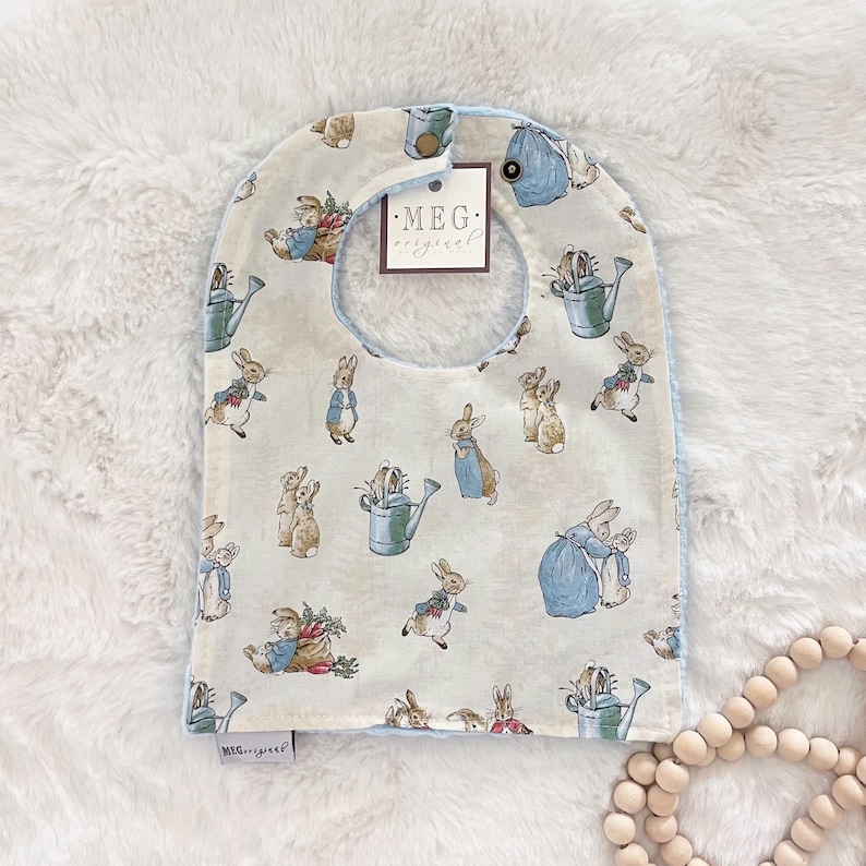 Peter Rabbit Baby-to-toddler Adjustable Snap Bib & Burp Cloth Set ...