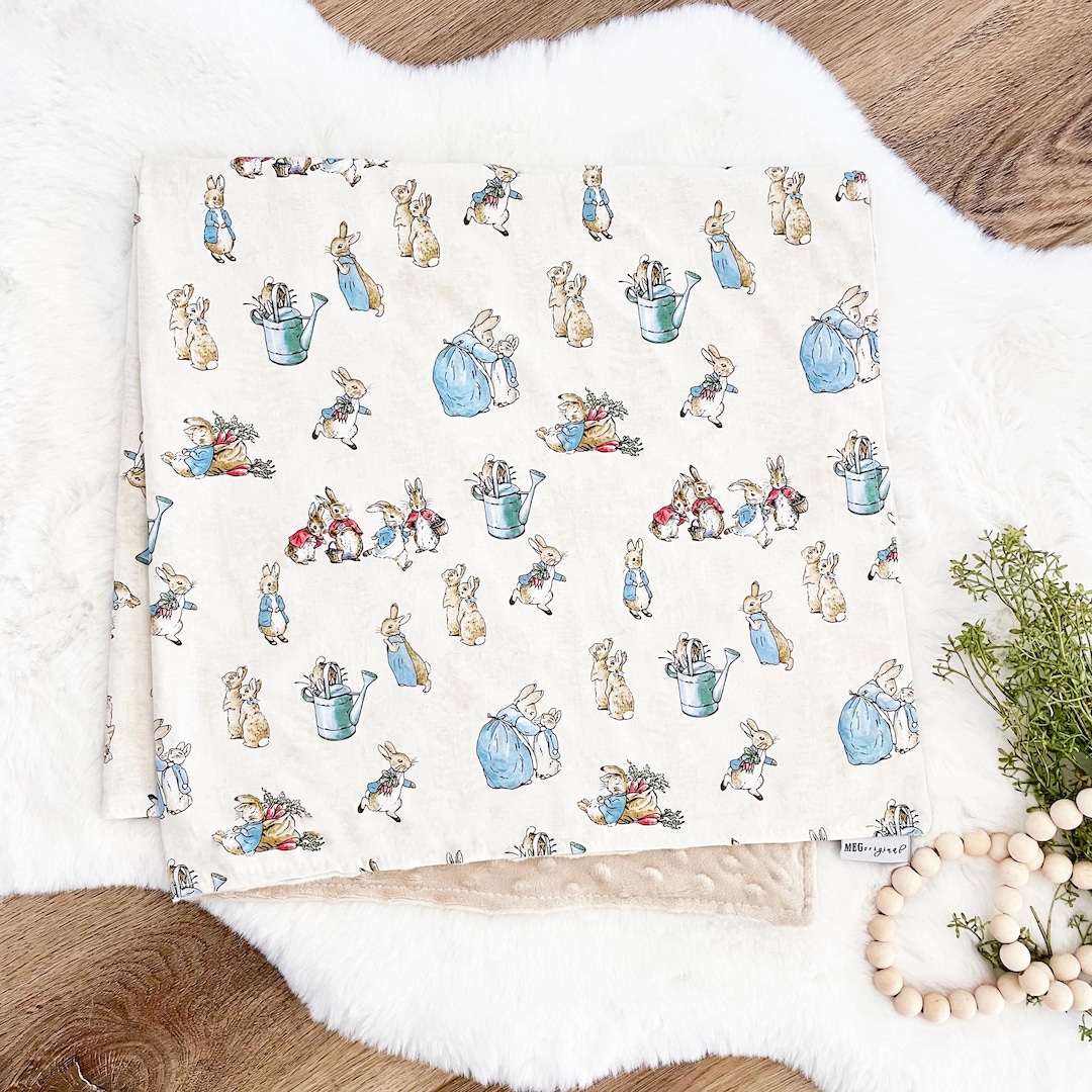 Peter Rabbit Baby Blanket / Beatrix Potter Theme - Gender Neutral ...