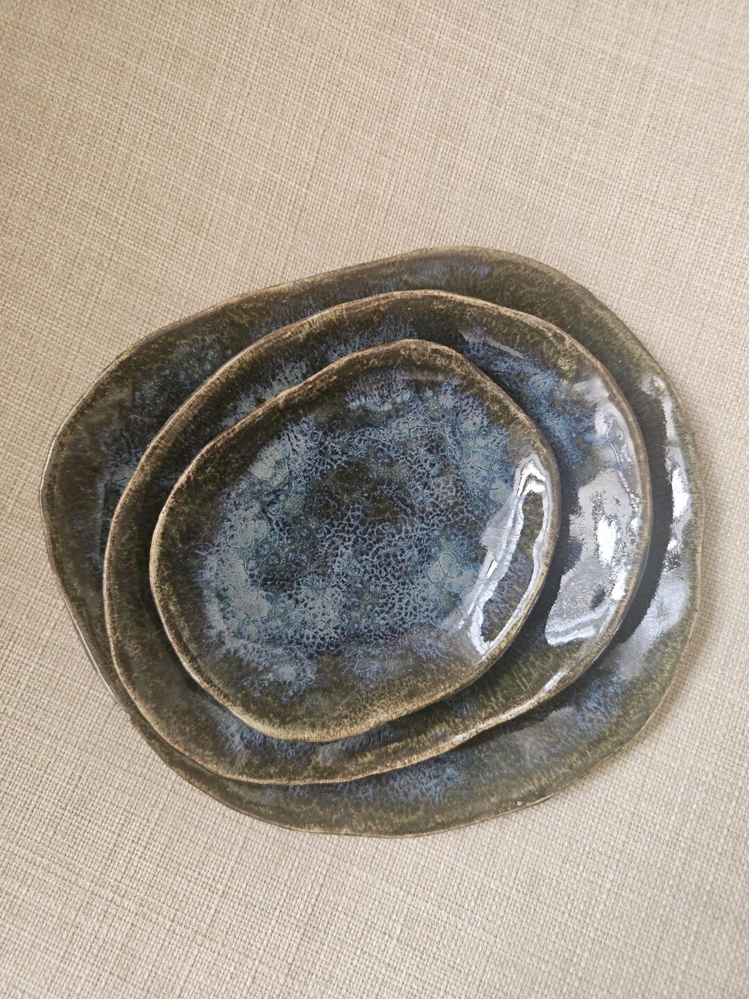 Set of Handmade Ceramic Plates - Etsy
