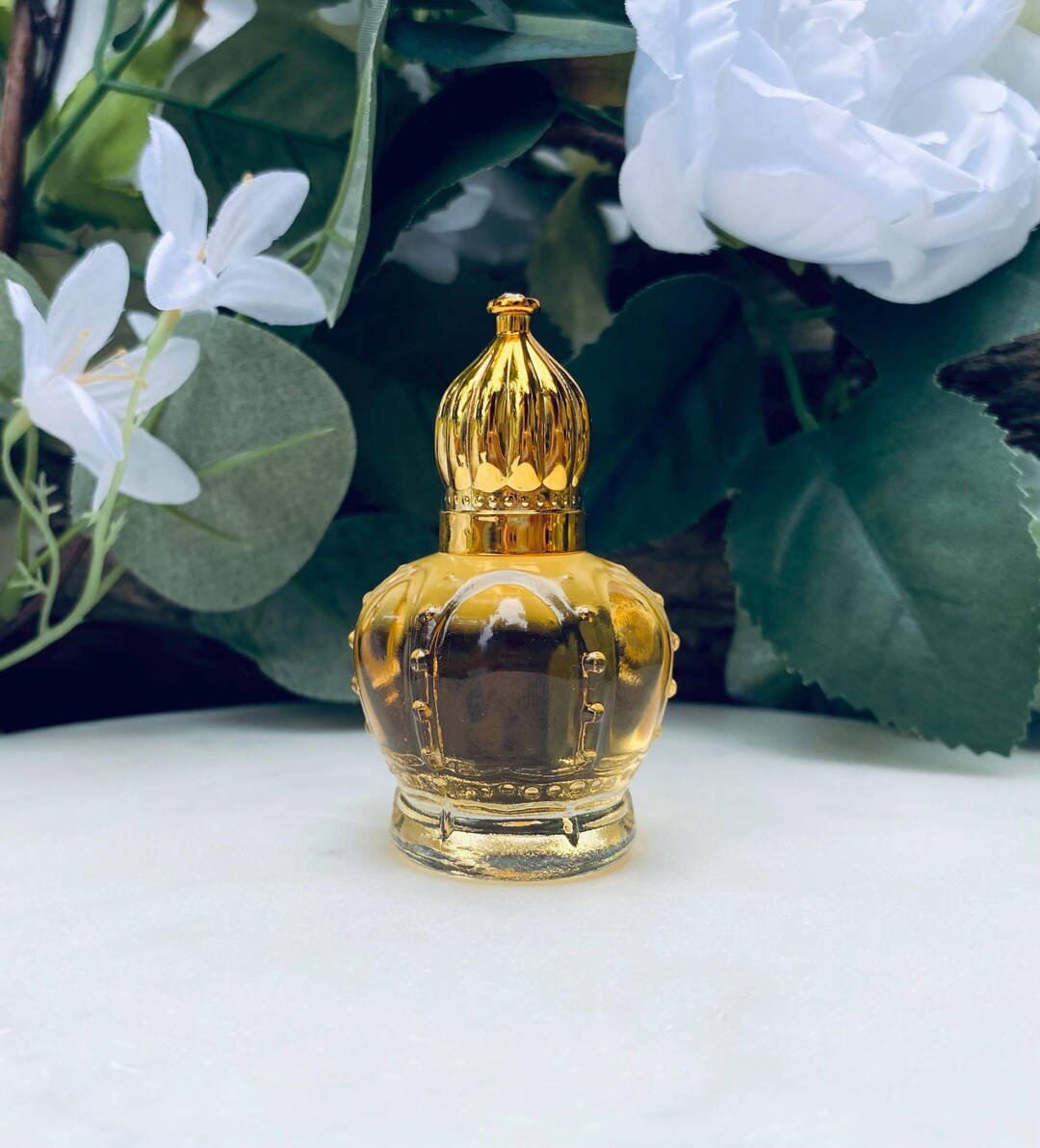 Anointing Oil for Prayer .51oz Fragrance Options Golden Clear Crown Jar ...