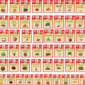 Printable Mccormick Spice Labels - Etsy