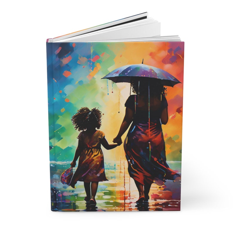 Mother & Daughter Colorful Silhouette Journal - Etsy