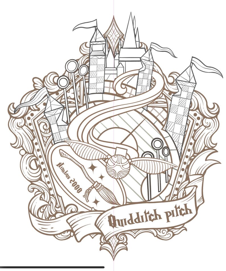 Potter-style Wizarding Quidditch Badge – Interactive Spinning Metal Pin ...