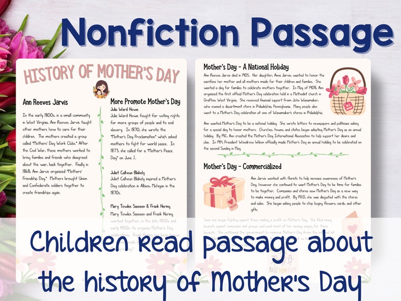 Mother's Day Escape Room Game for Kids - Printable Game - Learn History ...