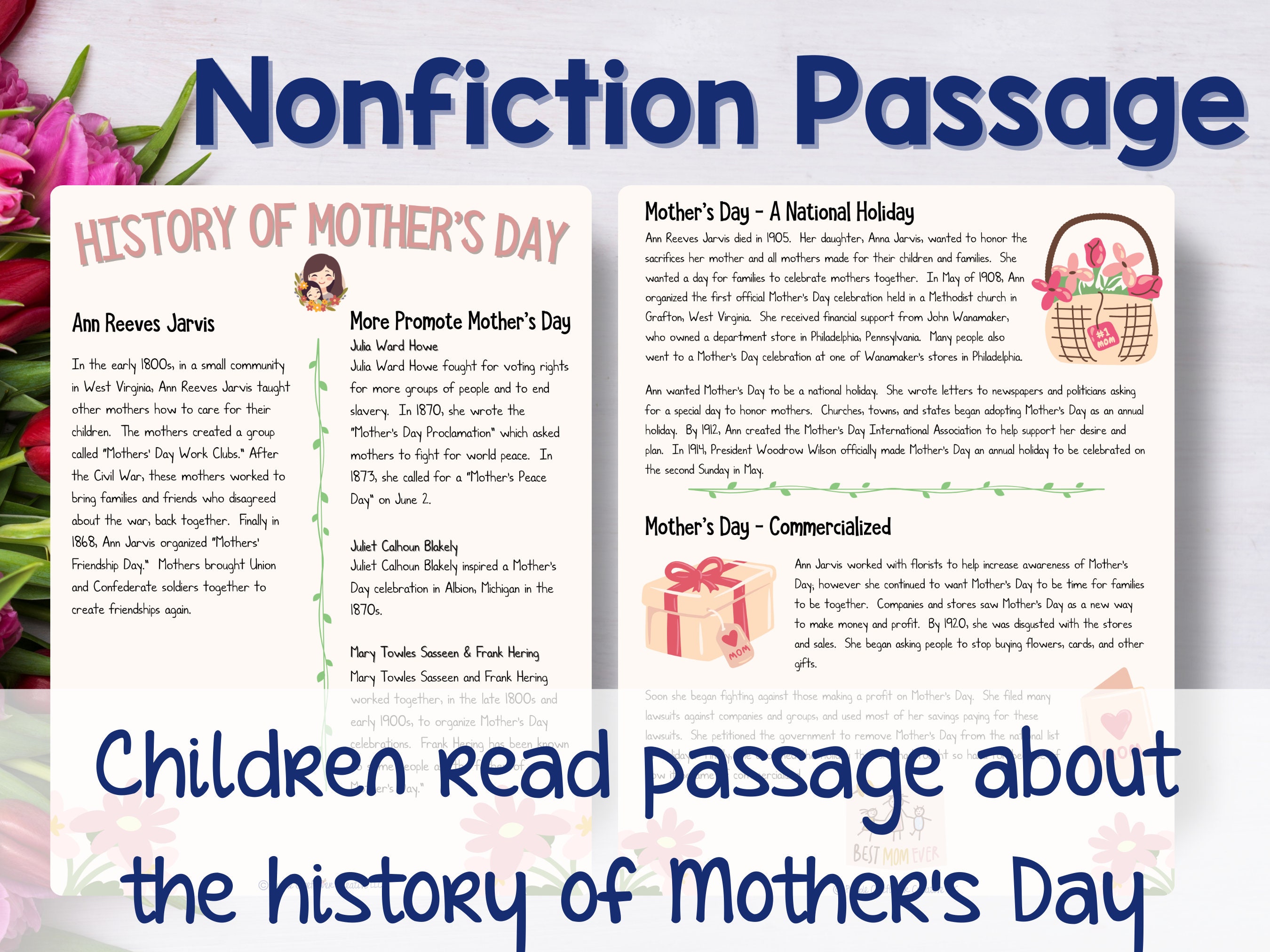 Mother's Day Escape Room Game for Kids - Printable Game - Learn History ...