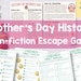 Mother's Day Escape Room Game for Kids - Printable Game - Learn History ...