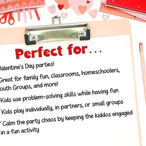 Valentines Day Escape Room for Kids - Printable Party Game - Escape ...