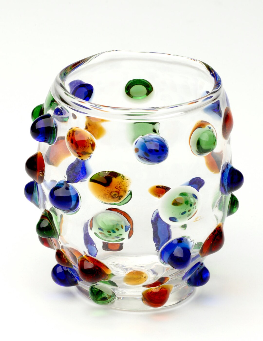 Handmade Colorful Barware Glass Art Tumbler Storage Vessel - Etsy