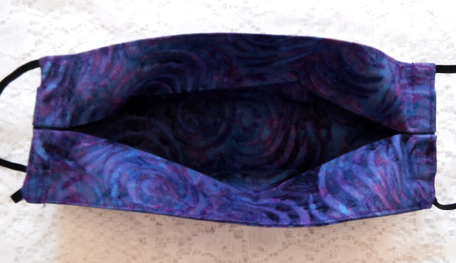 Purple Pink Swirl Face Mask - Adults Cotton Pleated Face Mask - Pink ...